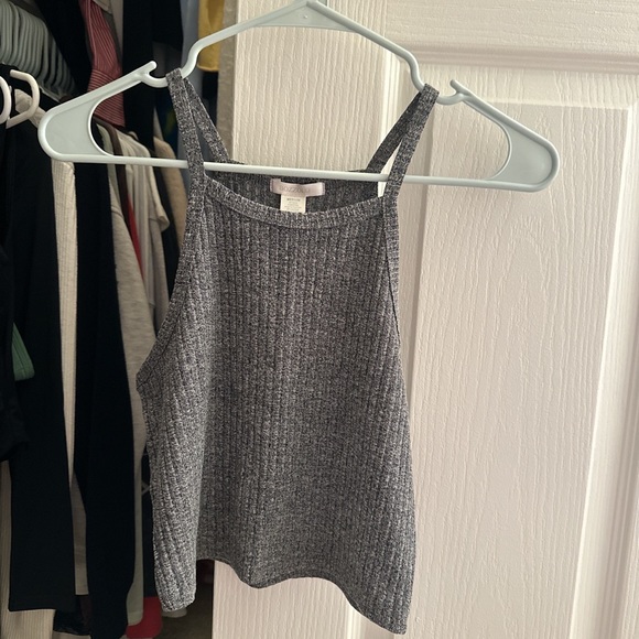 Bozzolo | Tops | Bozzolo Grey Knit Crop Top | Poshmark